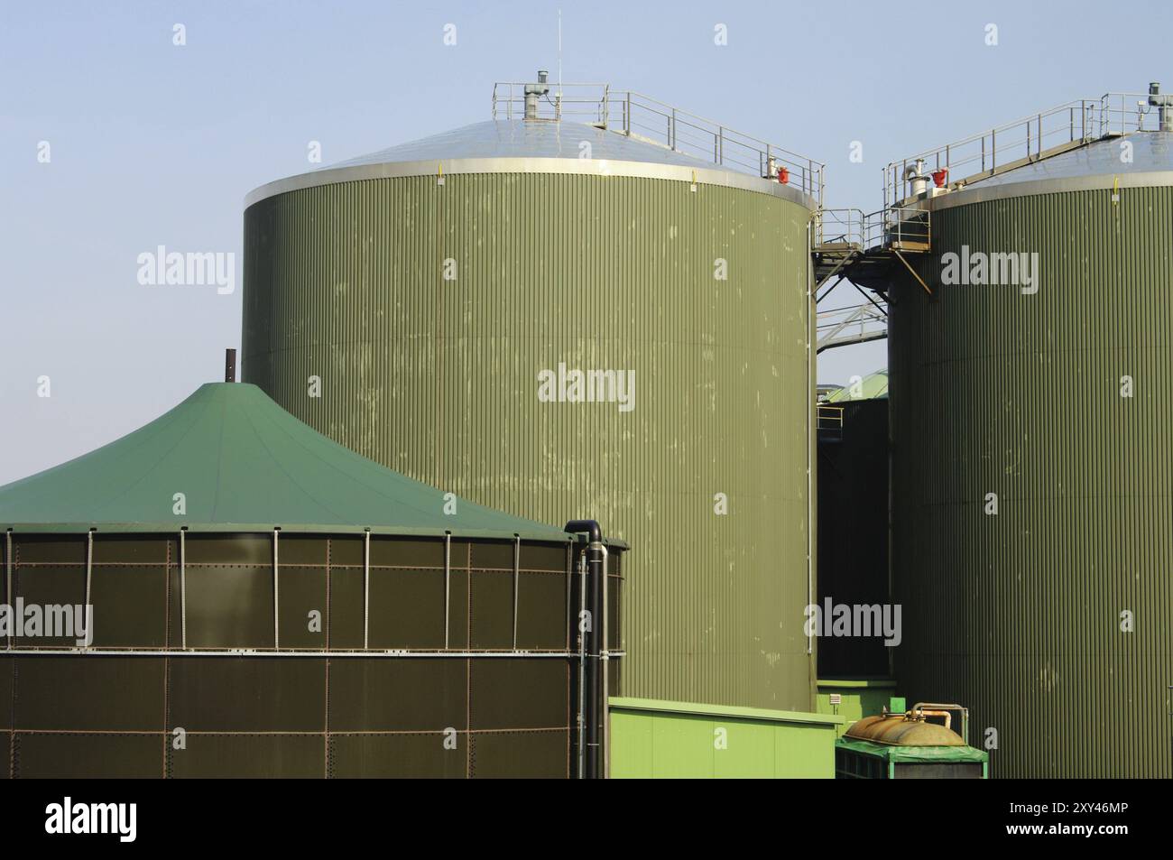 Production biogas biogas plant construction hi-res stock photography ...
