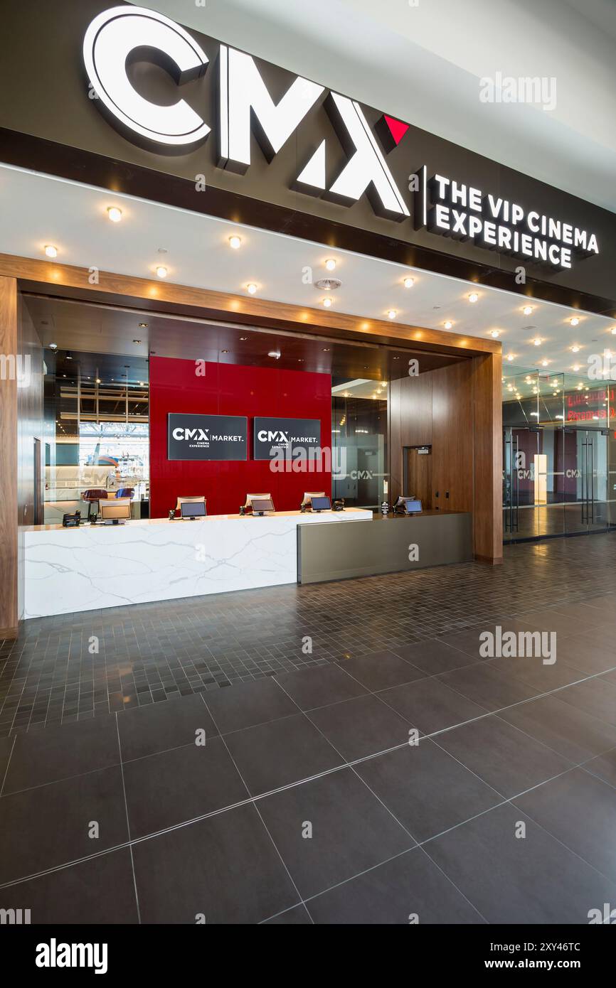 Ticket purchase counter with computers and cash registers hi-res stock ...