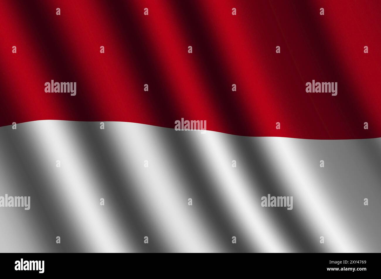 The Monaco flag flying in the wind Stock Photo - Alamy