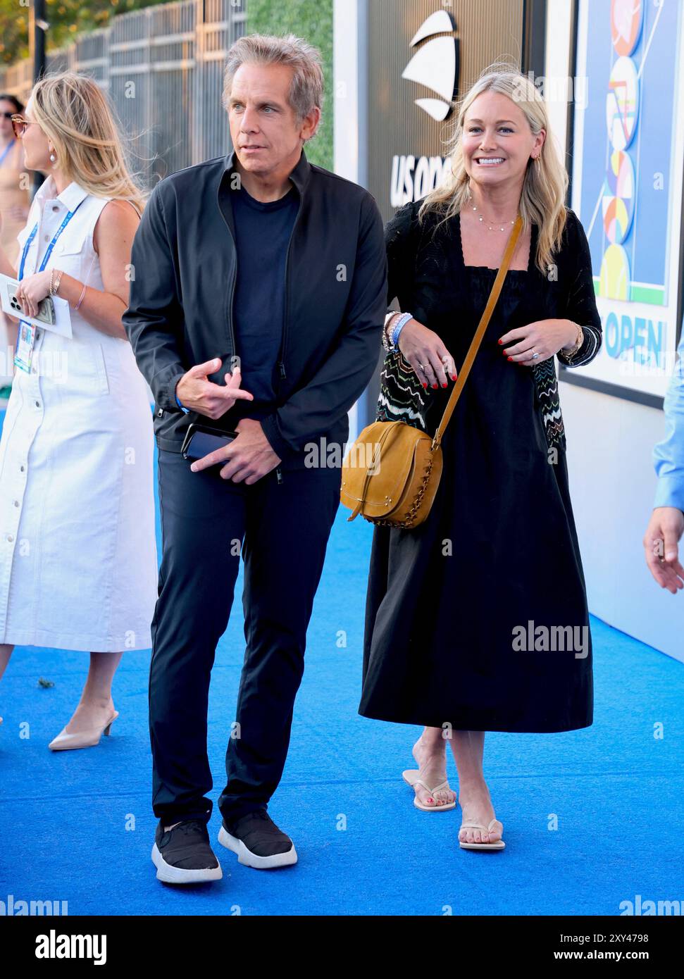 New York, USA. 27th Aug, 2024. Ben Stiller and Christine Taylor attend ...