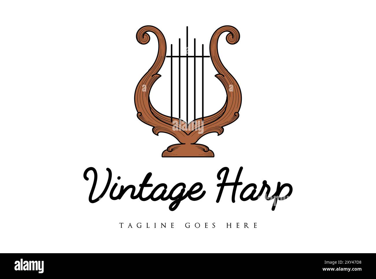 Elegant Wooden Greek Harp Lyre Classic Luxury Gold music instrument ...