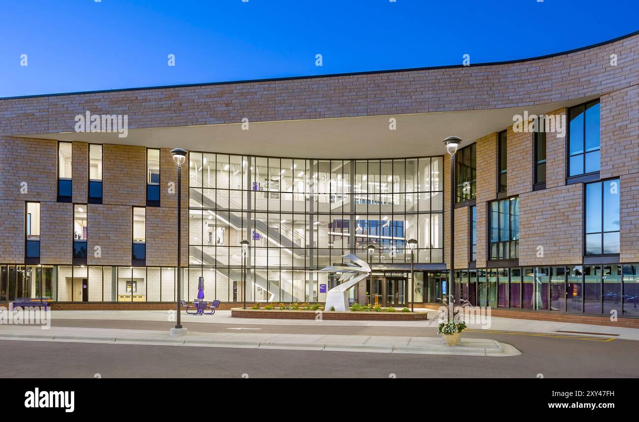 Front entrance door and windows of new clinical sciences building at ...