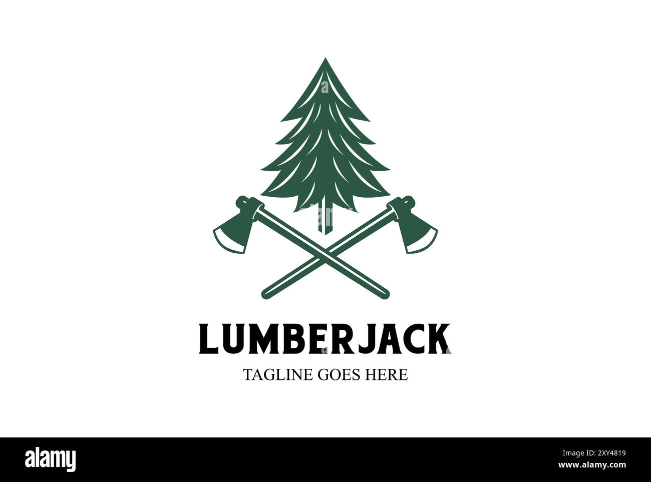 Vintage Pine Evergreen Cedar Conifer Fir Larch Cypress Tree with ...