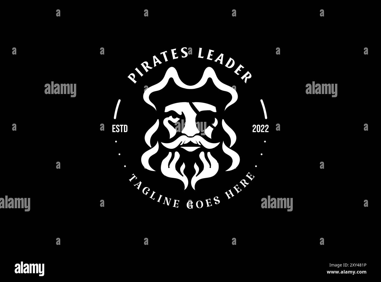 Pirate mascot logo hi-res stock photography and images - Alamy