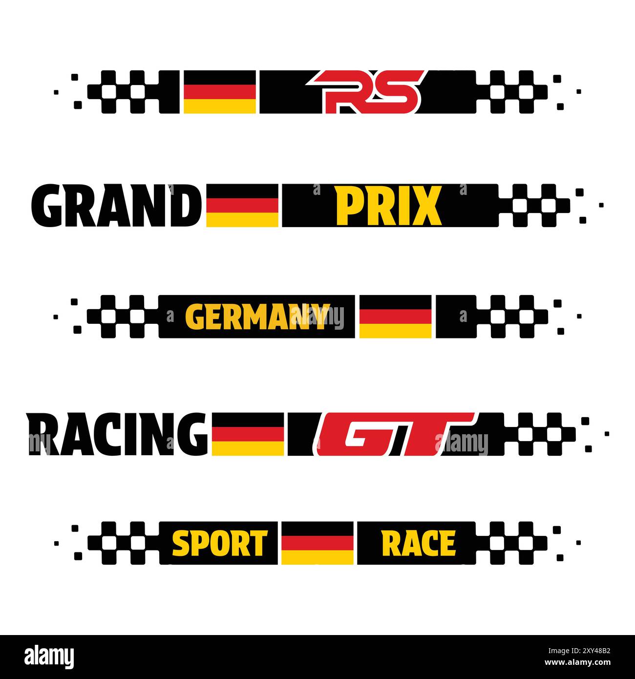 Racing labels Germany Stock Vector Image & Art - Alamy