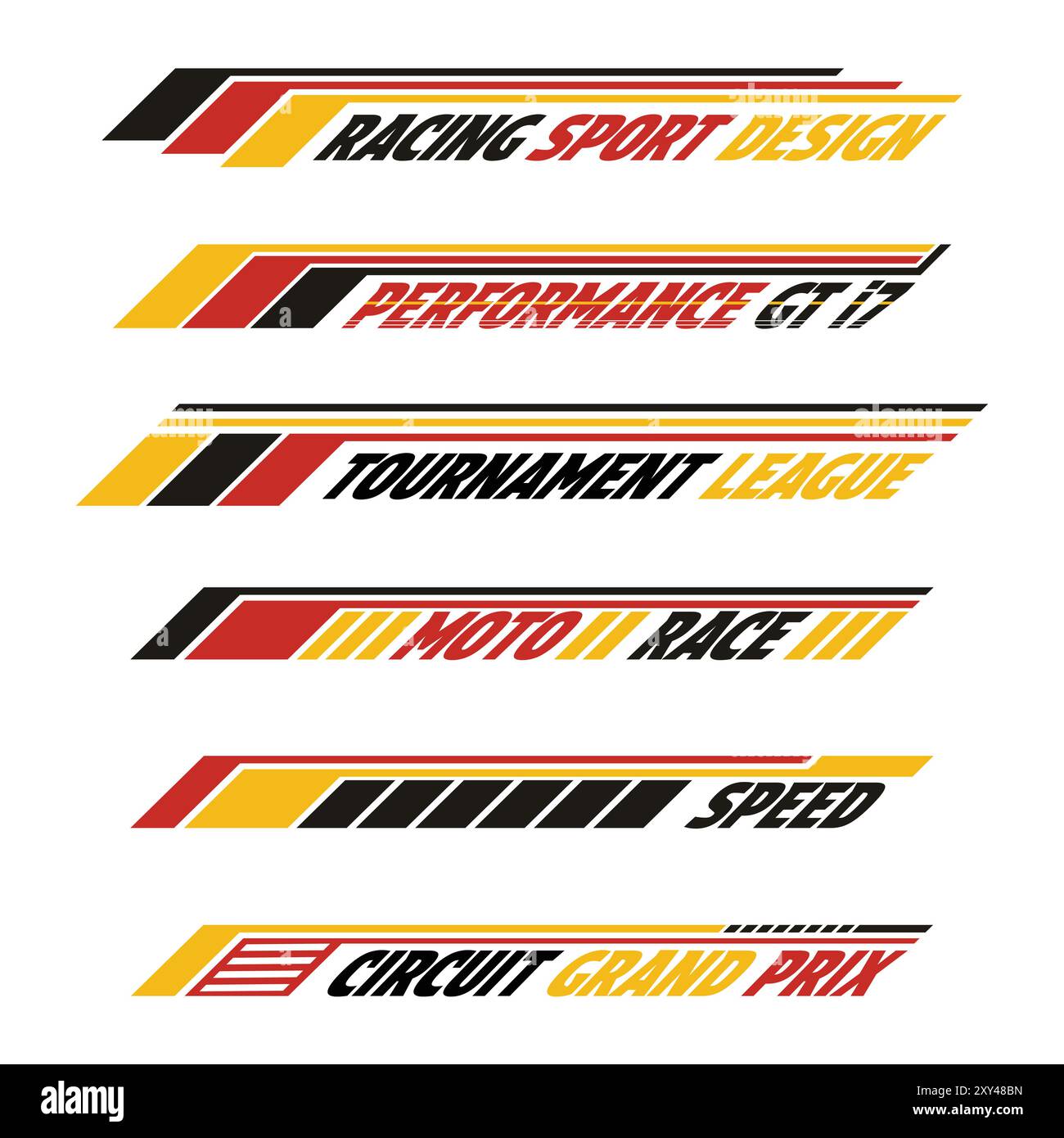 Race best colour decals Stock Vector Image & Art - Alamy