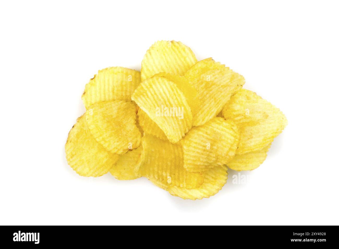 Pile of potato chips Cut Out Stock Images & Pictures - Alamy