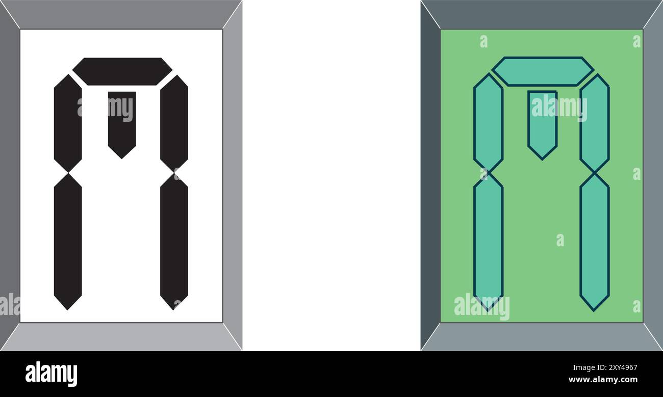 Art Digital Initial Caps Font Capital Letter M vector design ...