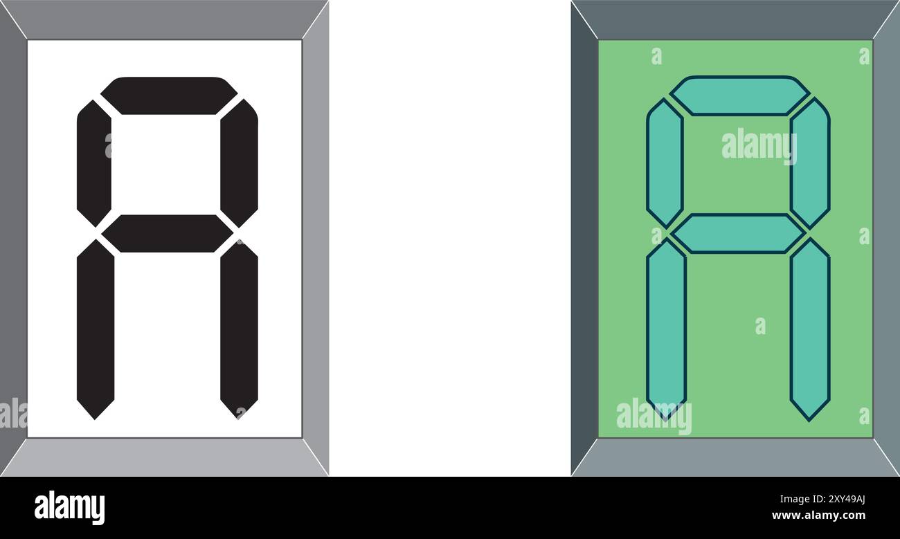Art Digital Initial Caps Font Capital Letter A vector design ...