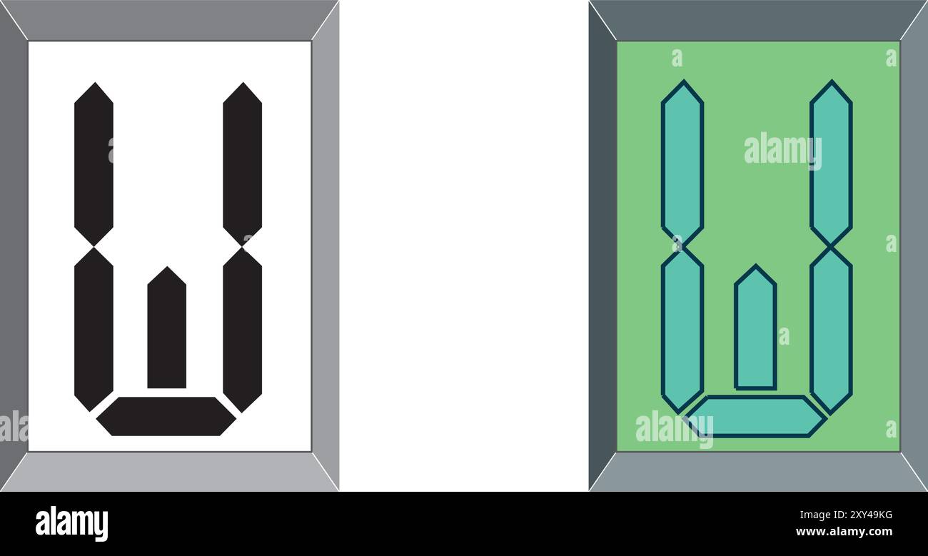 Art Digital Initial Caps Font Capital Letter W vector design ...