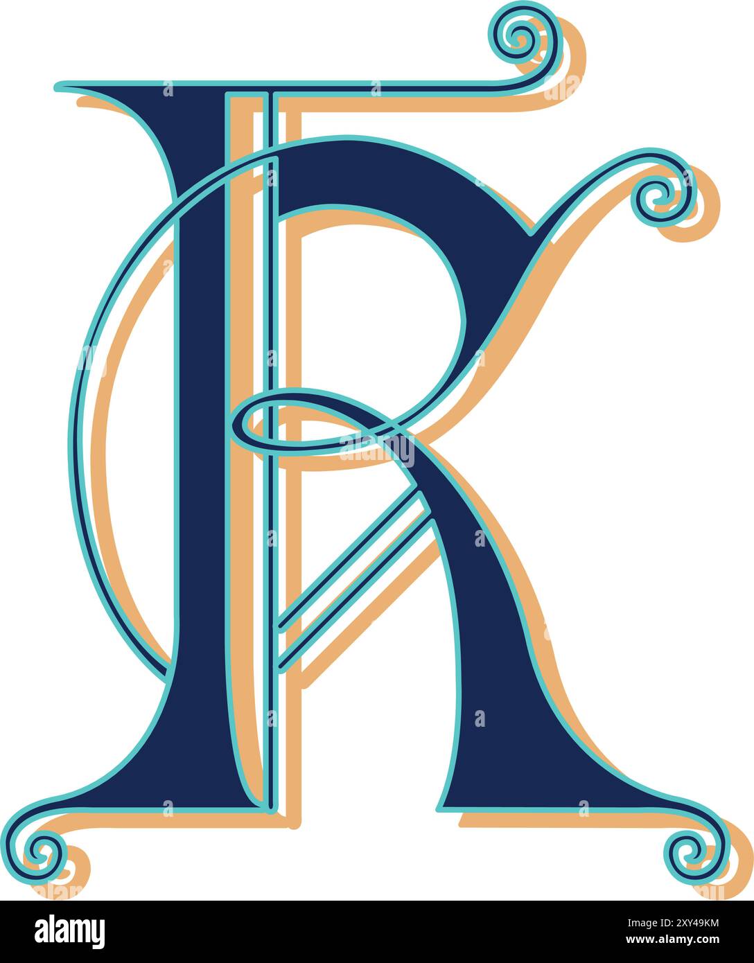 Art Lubna Initial Caps Font Capital Letter K vector design illustration ...