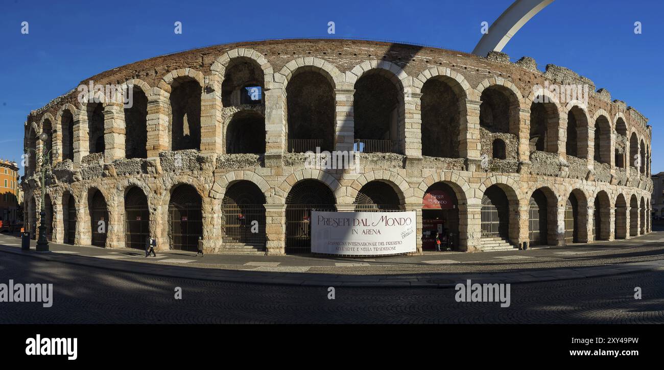 The roman amphitheatre of Verona, also called arena. Famous for its ...