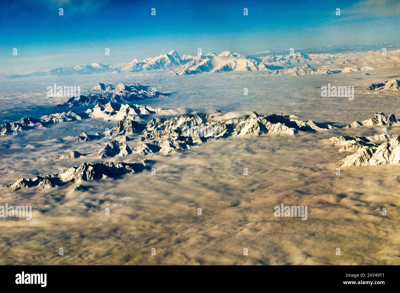 Eastern Tibet ( Western SIchuan province ) seen for the air Stock Photo ...