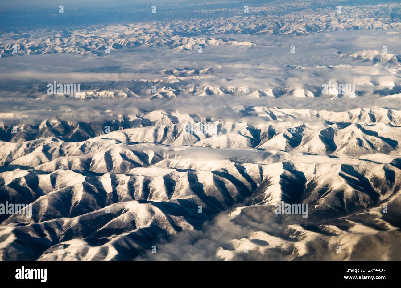 Eastern Tibet ( Western SIchuan province ) seen for the air Stock Photo ...