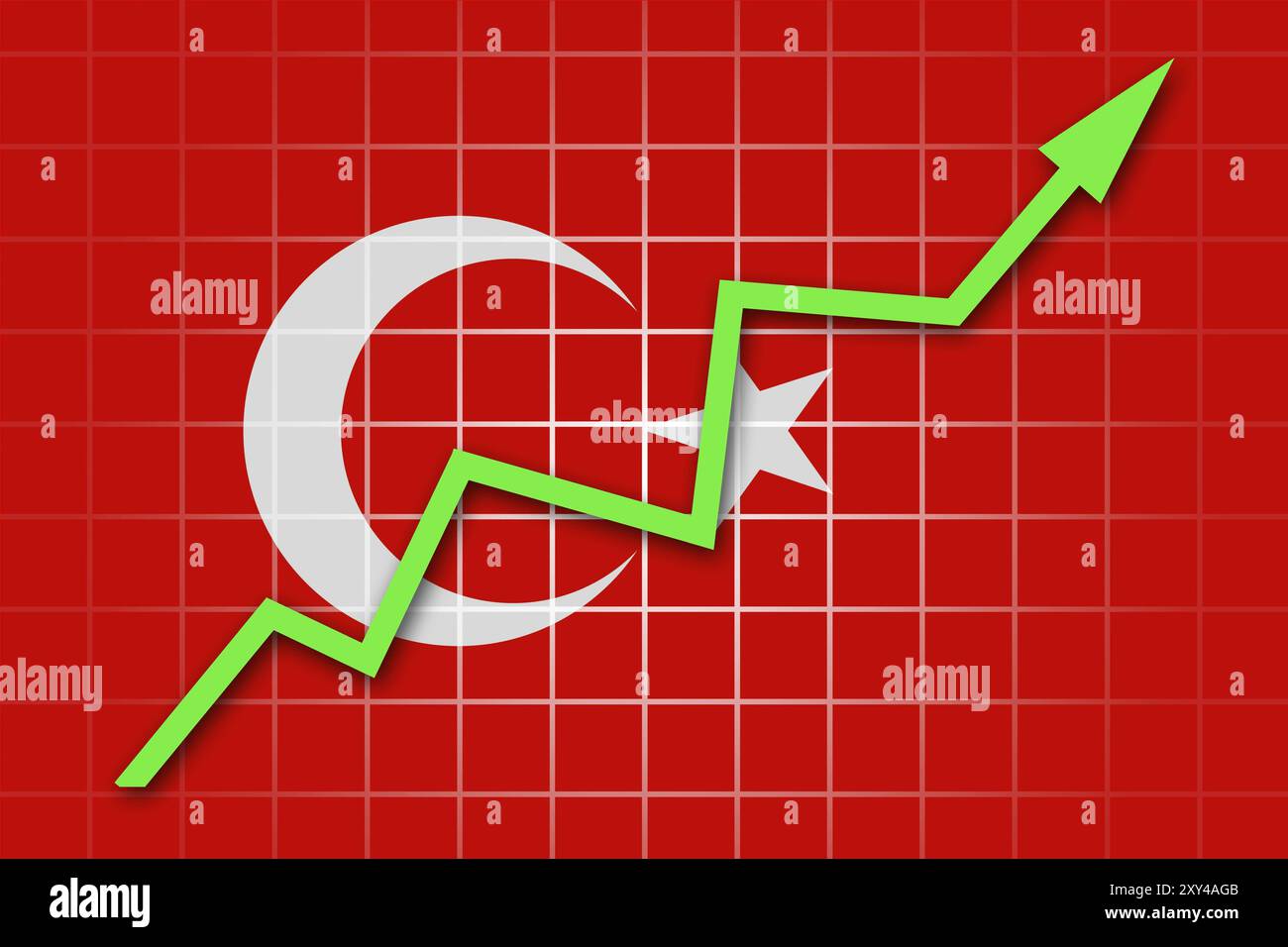 Turkey flag arrow hi-res stock photography and images - Alamy