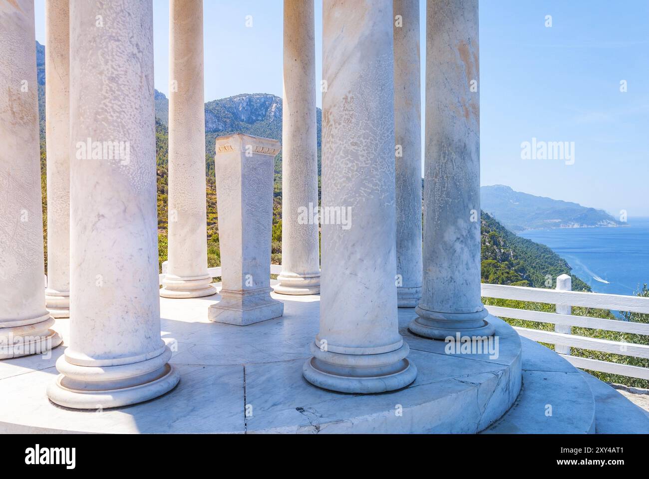 Son Marroig Temple, Majorca Stock Photo - Alamy