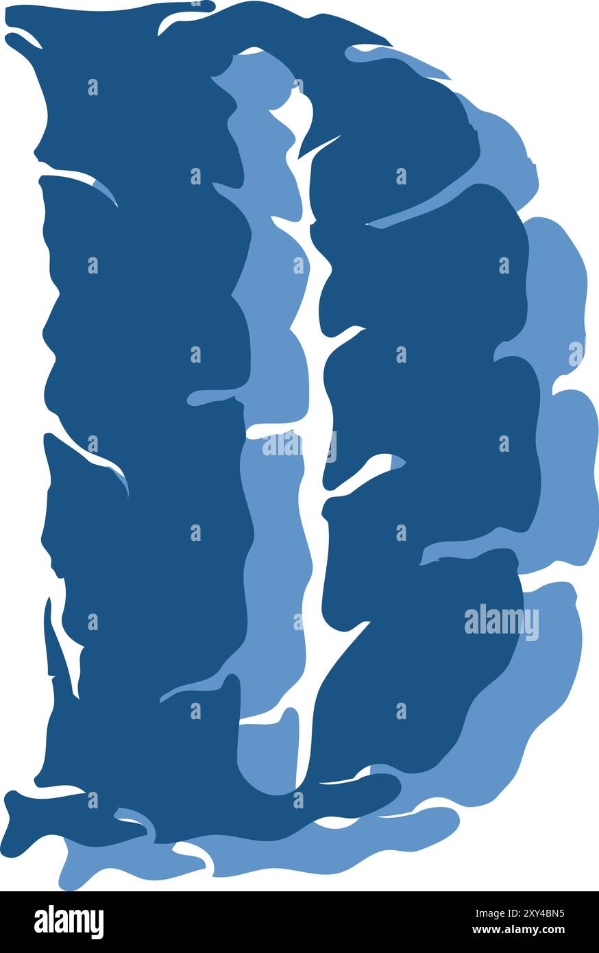 Art Stone Initial Caps Font Capital Letter D vector design illustration ...