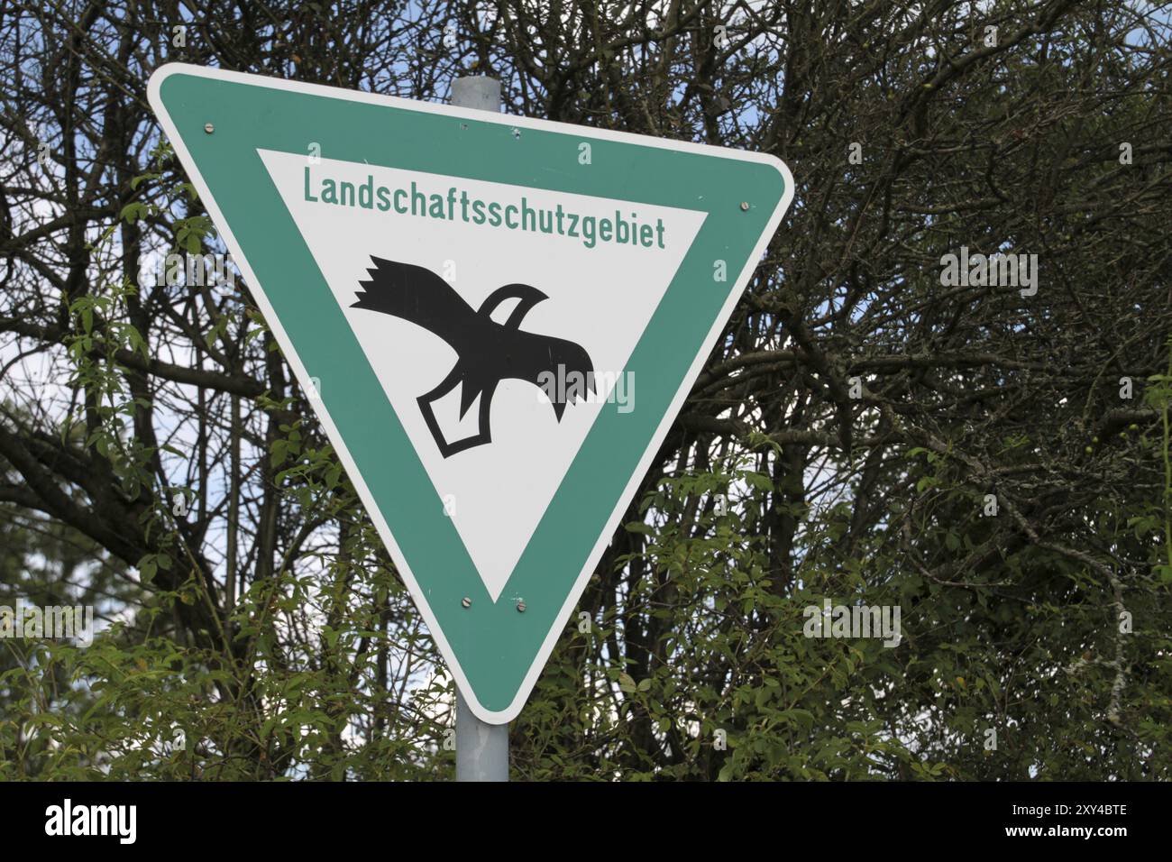 Sign Landscape Conservation Area Stock Photo - Alamy