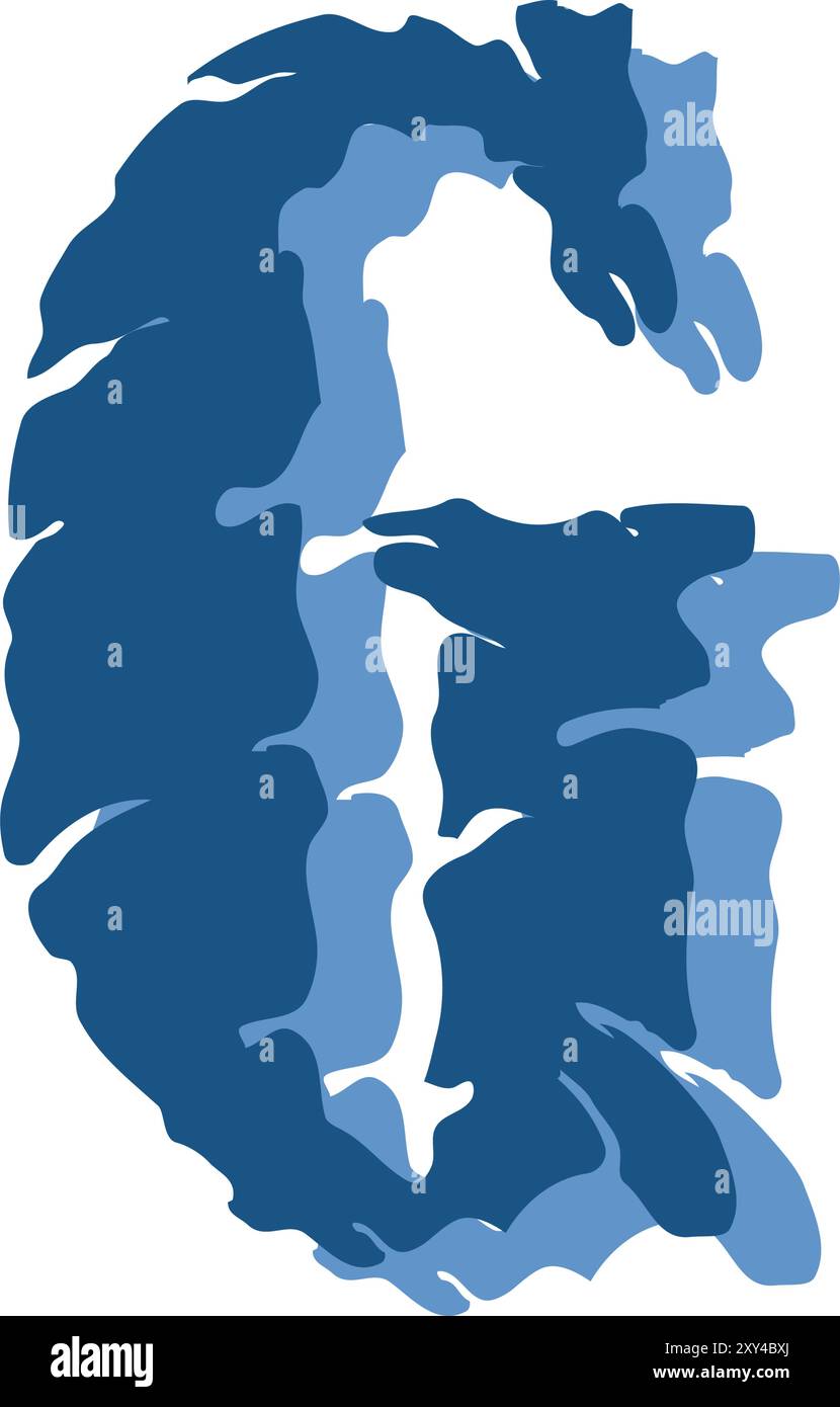 Art Stone Initial Caps Font Capital Letter G vector design illustration ...