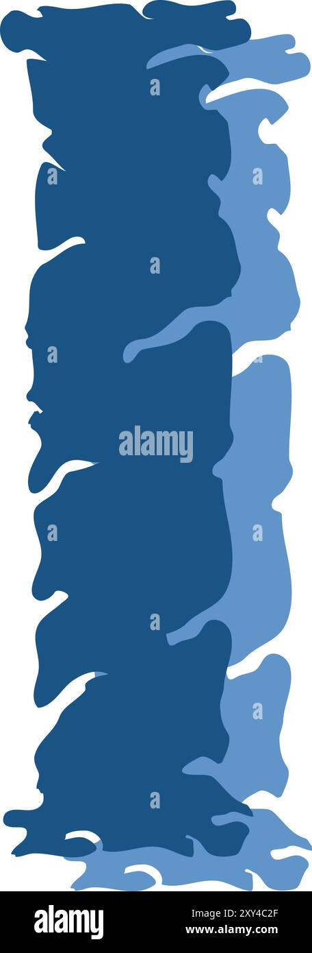 Art Stone Initial Caps Font Capital Letter I vector design illustration ...