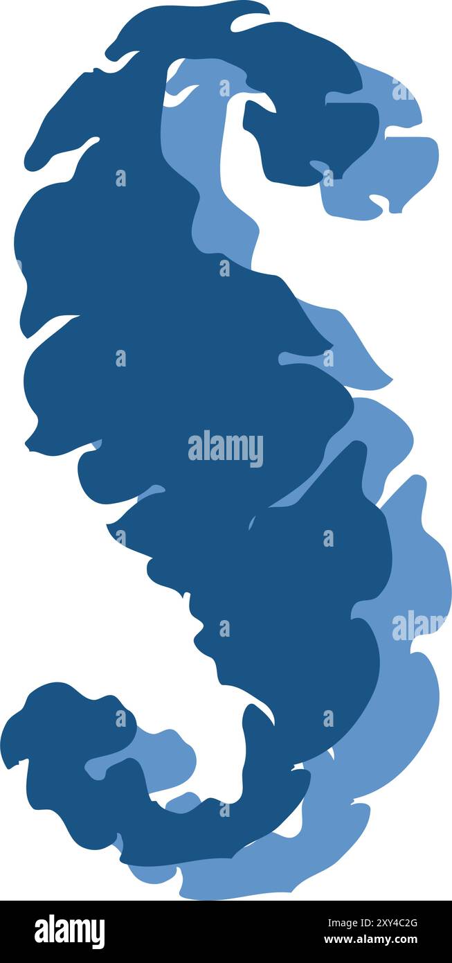 Art Stone Initial Caps Font Capital Letter S vector design illustration ...