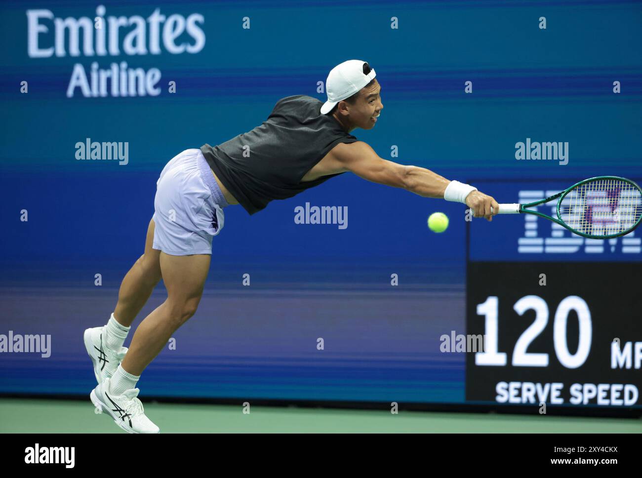New York, Etats Unis. 28th Aug, 2024. Li Tu of Australia during day 2 ...