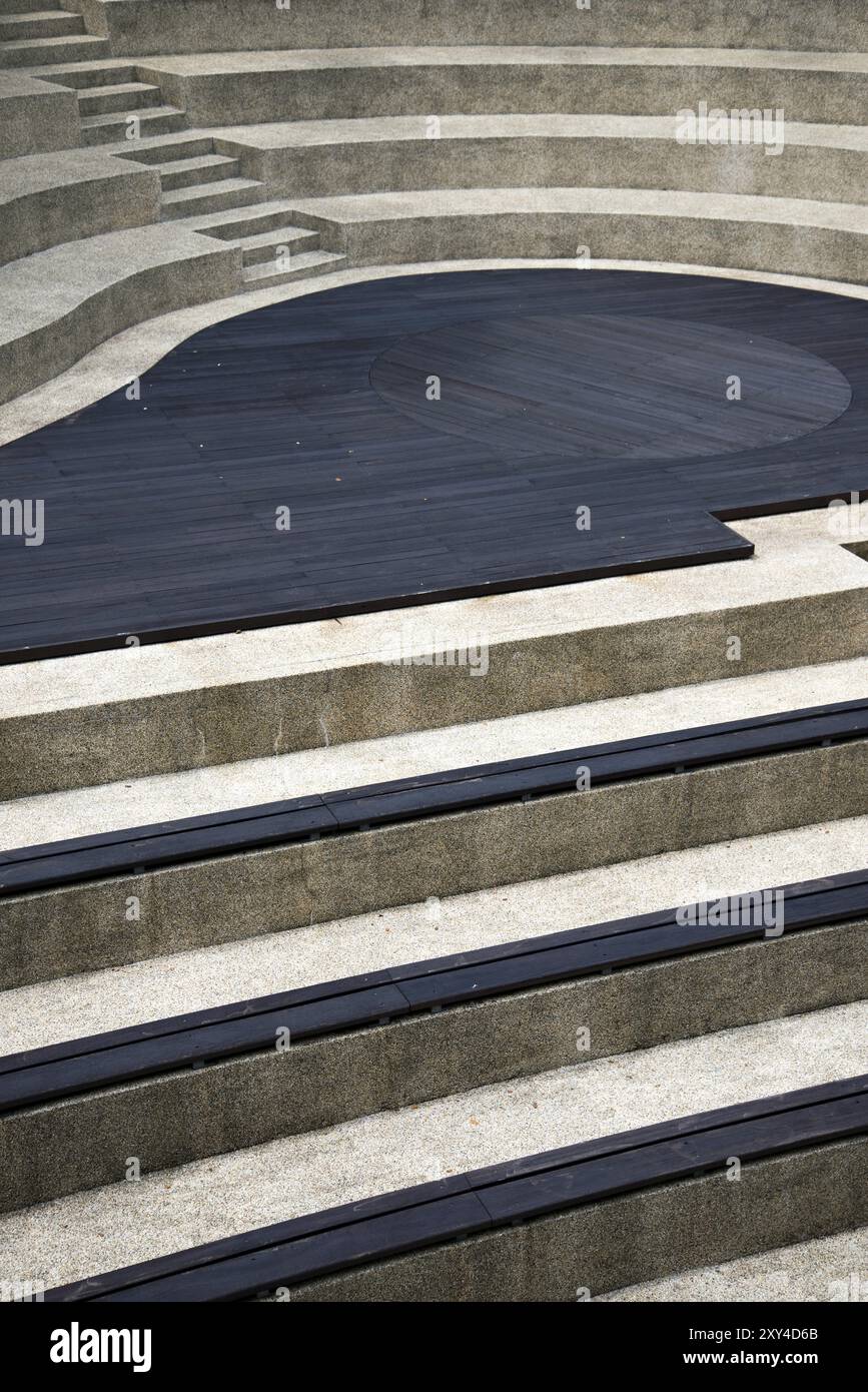Architectural design stairs with contrasting black areas Stock Photo ...