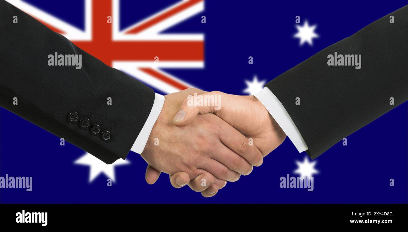 Australian handshake hi-res stock photography and images - Alamy