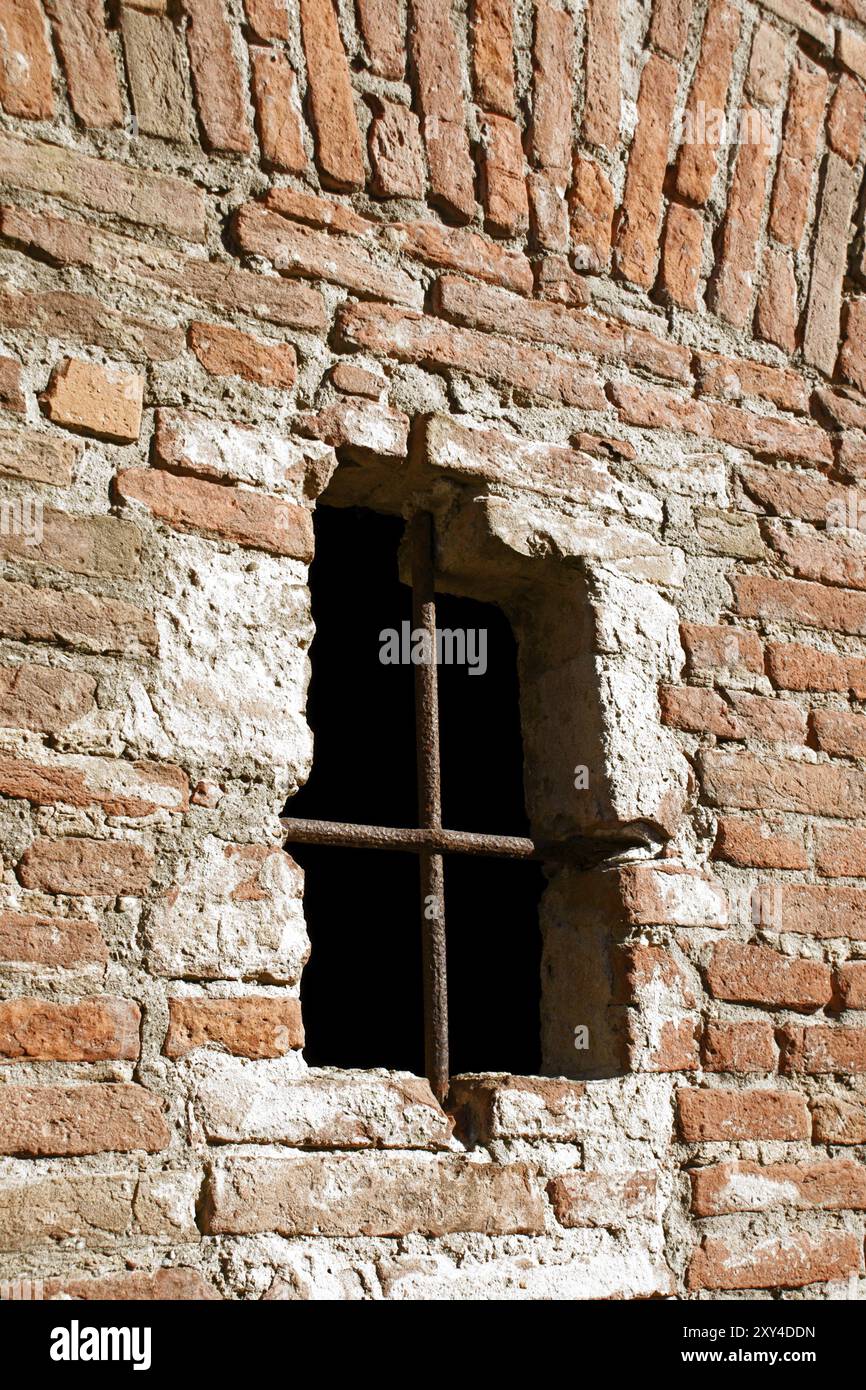 Ancient defense window on a fortress brick wall Stock Photo - Alamy