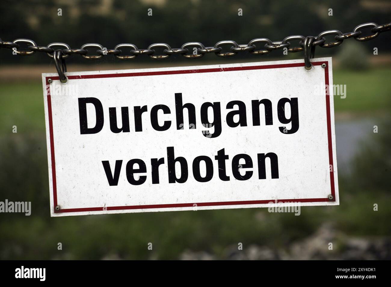 Passage prohibited prohibition sign hi-res stock photography and images ...