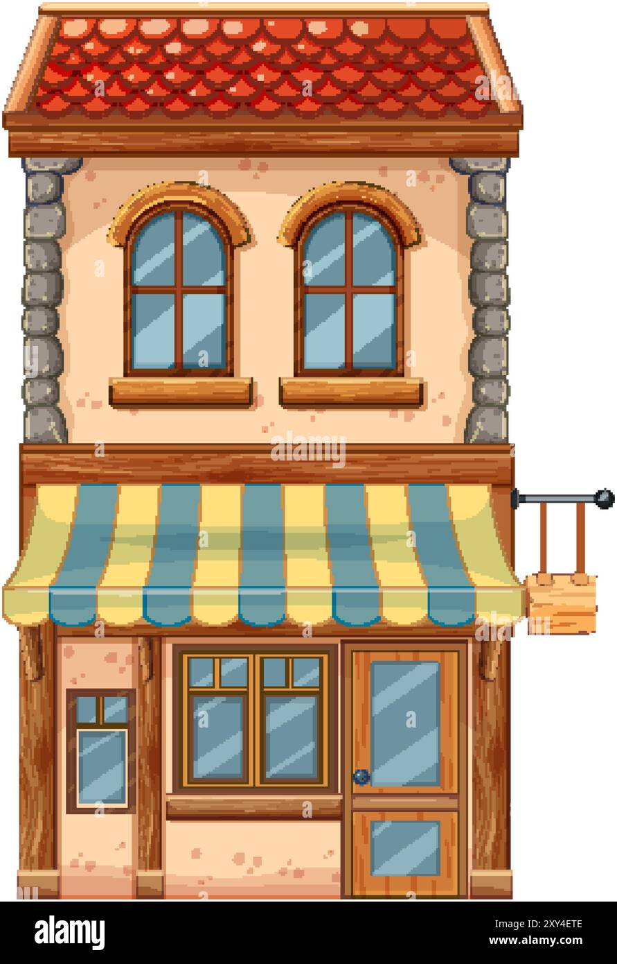 Two story retail store Stock Vector Images - Alamy