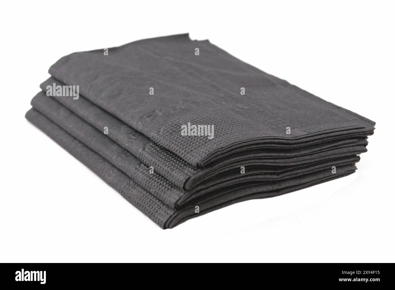 Black paper tissues isolated on white background Stock Photo - Alamy
