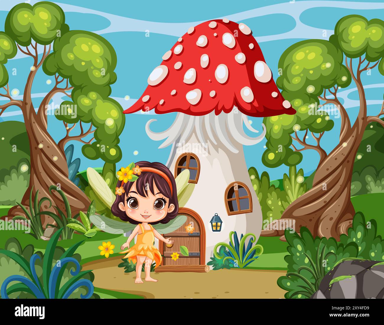Fairy tale path in Stock Vector Images - Alamy