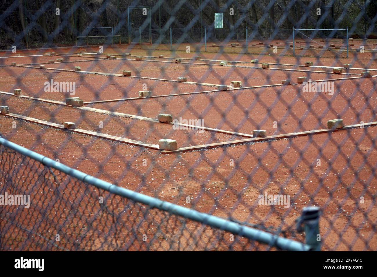 Covered tennis court Stock Photo - Alamy