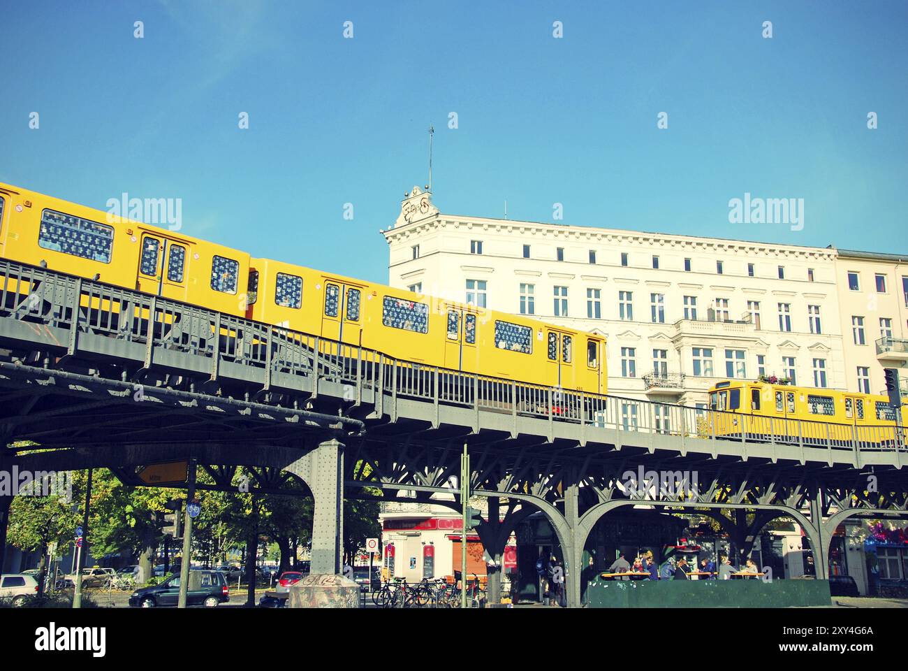Berlin Schlesisches Tor and Metro metro Stock Photo - Alamy