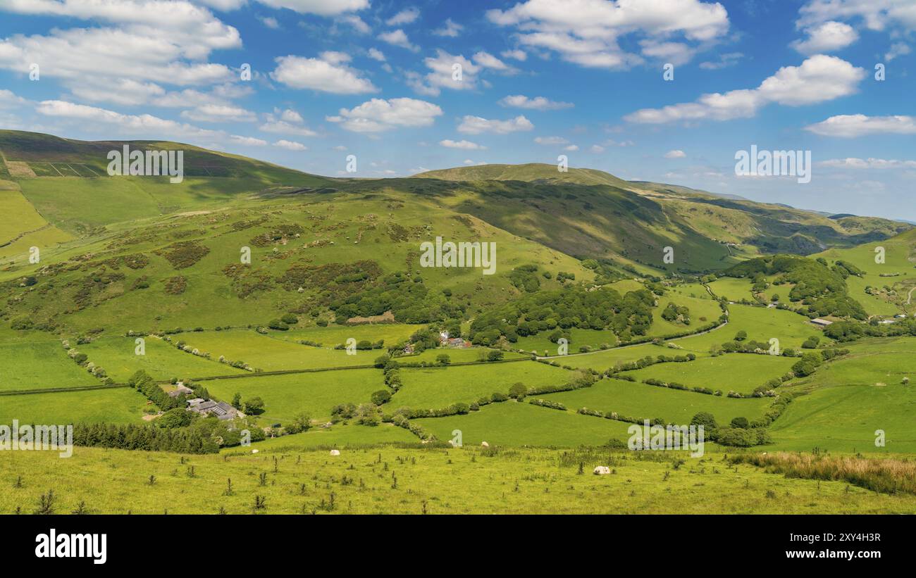 View from Panorama Walk across Corlan Fraith, near Aberdovey, Gwynedd ...