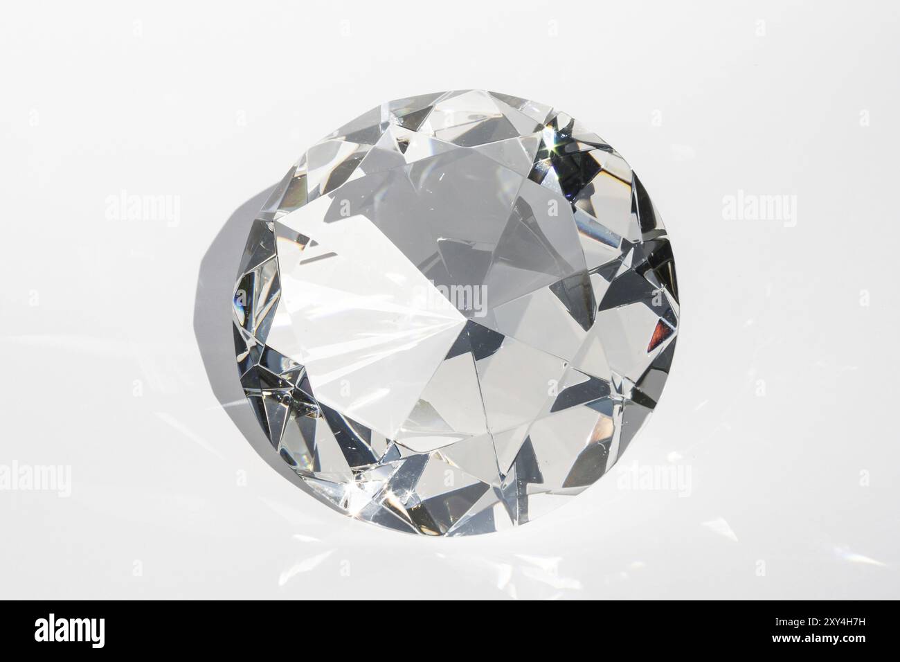 Big decorative diamond isolated. Fake diamond. Luxury concept Stock ...