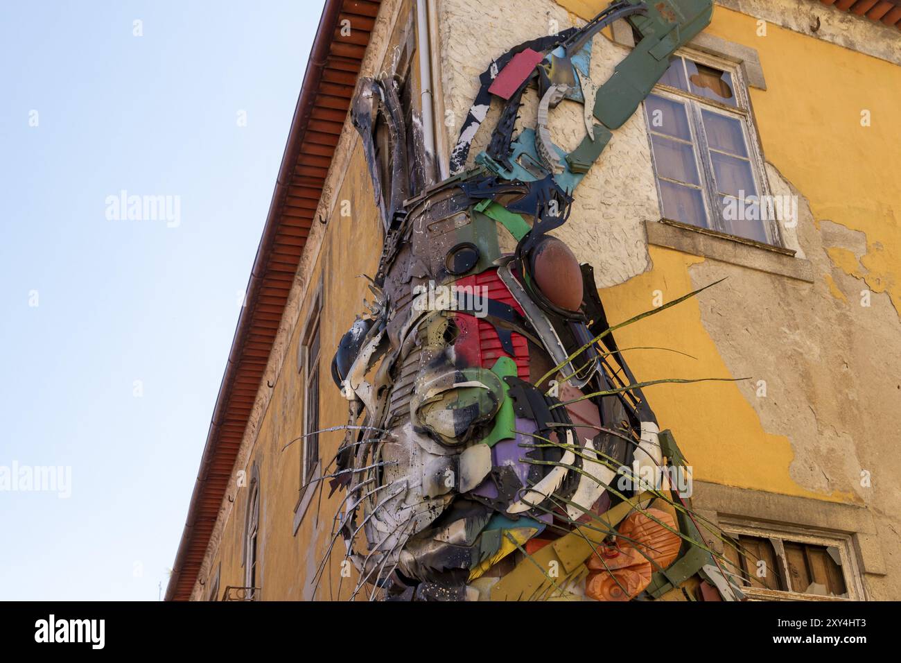 Landmark, street art, graffiti, sculpture Half Rabbit, artist Arturo ...