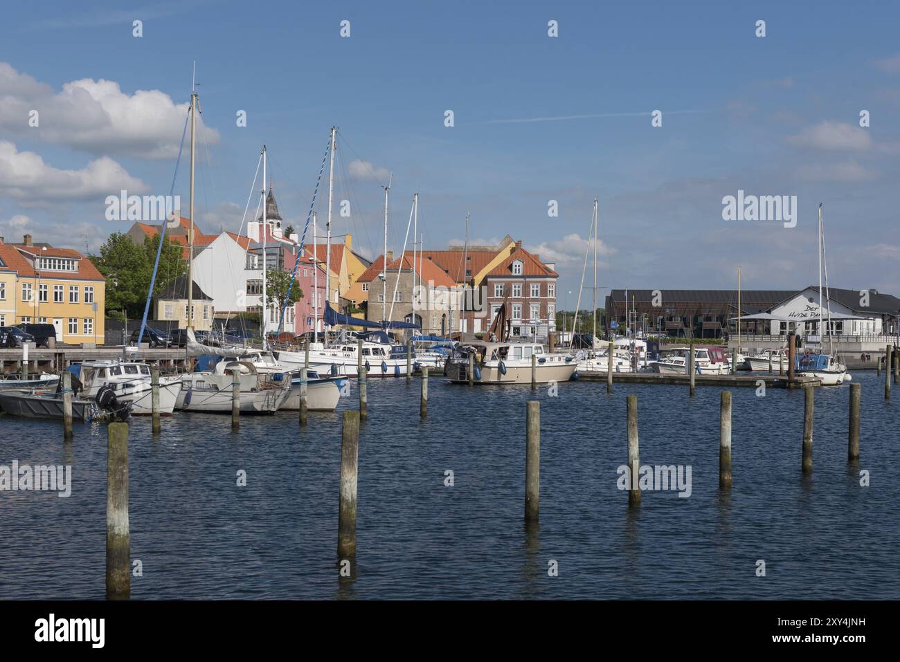Marina of Faaborg in Denmark Stock Photo - Alamy