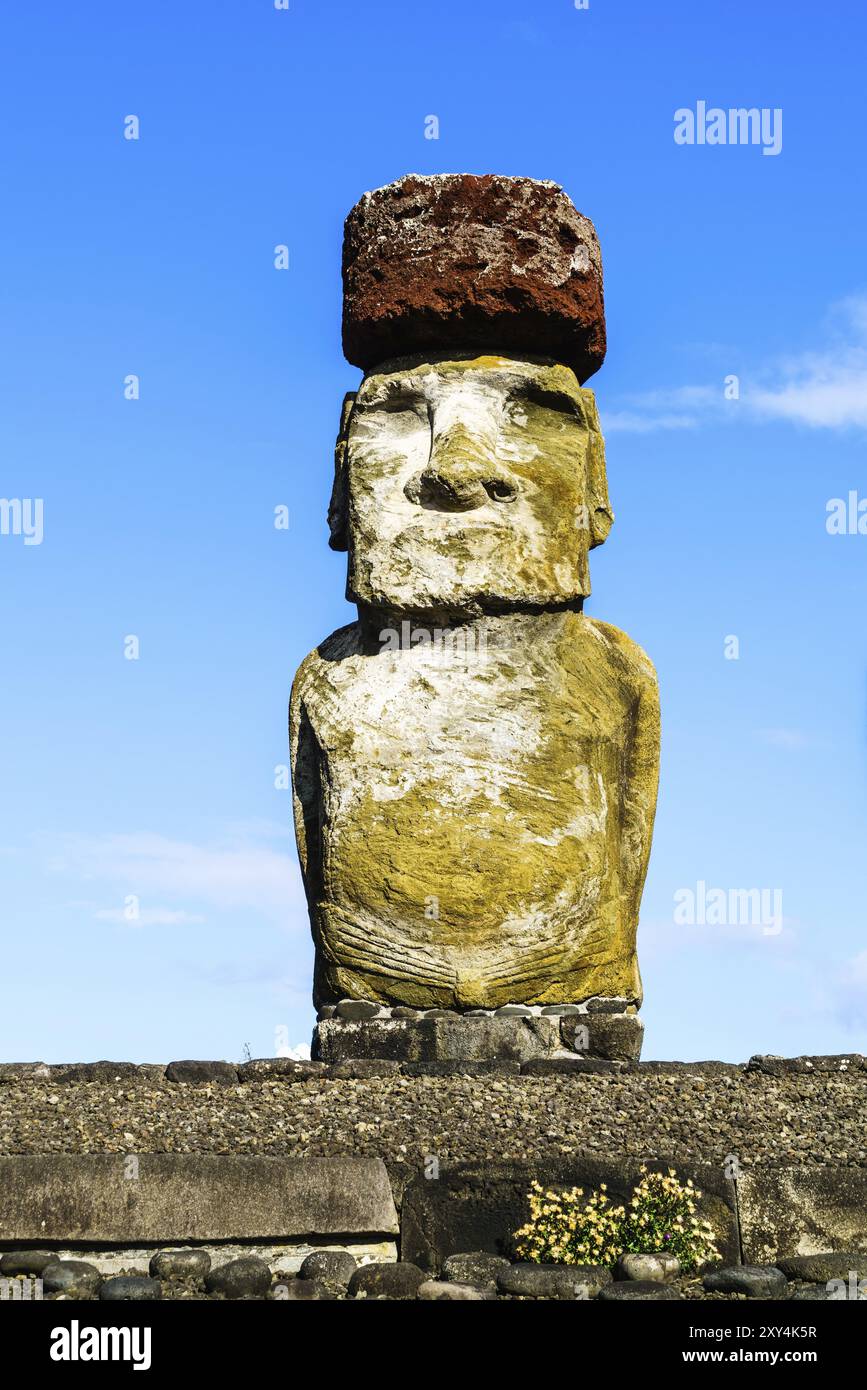 Moai, the monolithic statue of Easter Island, Chile, South America ...
