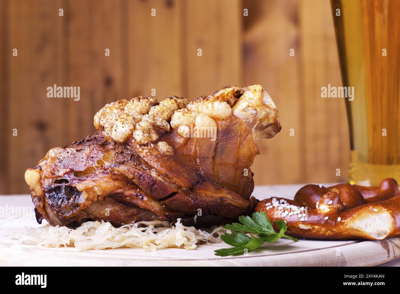 Bavarian pork knuckle Stock Photo - Alamy