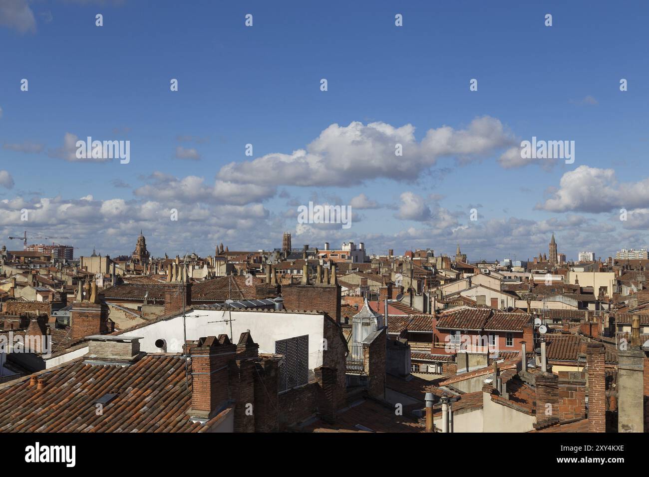 Photograph of the rooftops of the French cityToulouse Stock Photo - Alamy
