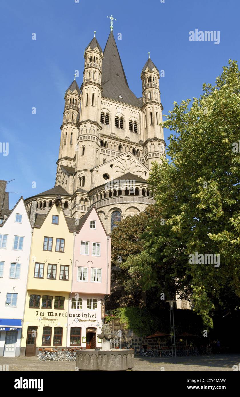 Cologne, Germany, August 7, 2009: glimpse of Old Market Square in ...