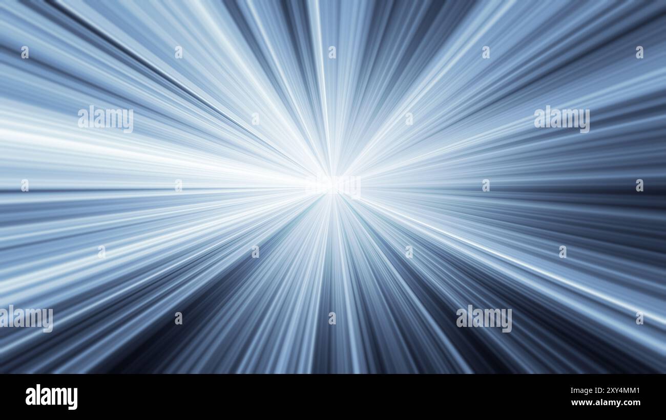 Starburst effect or light trails moving to infinity with light to dark ...