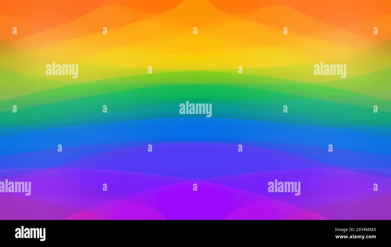Blurred and layered rainbow colored colorful background. Gay pride and ...