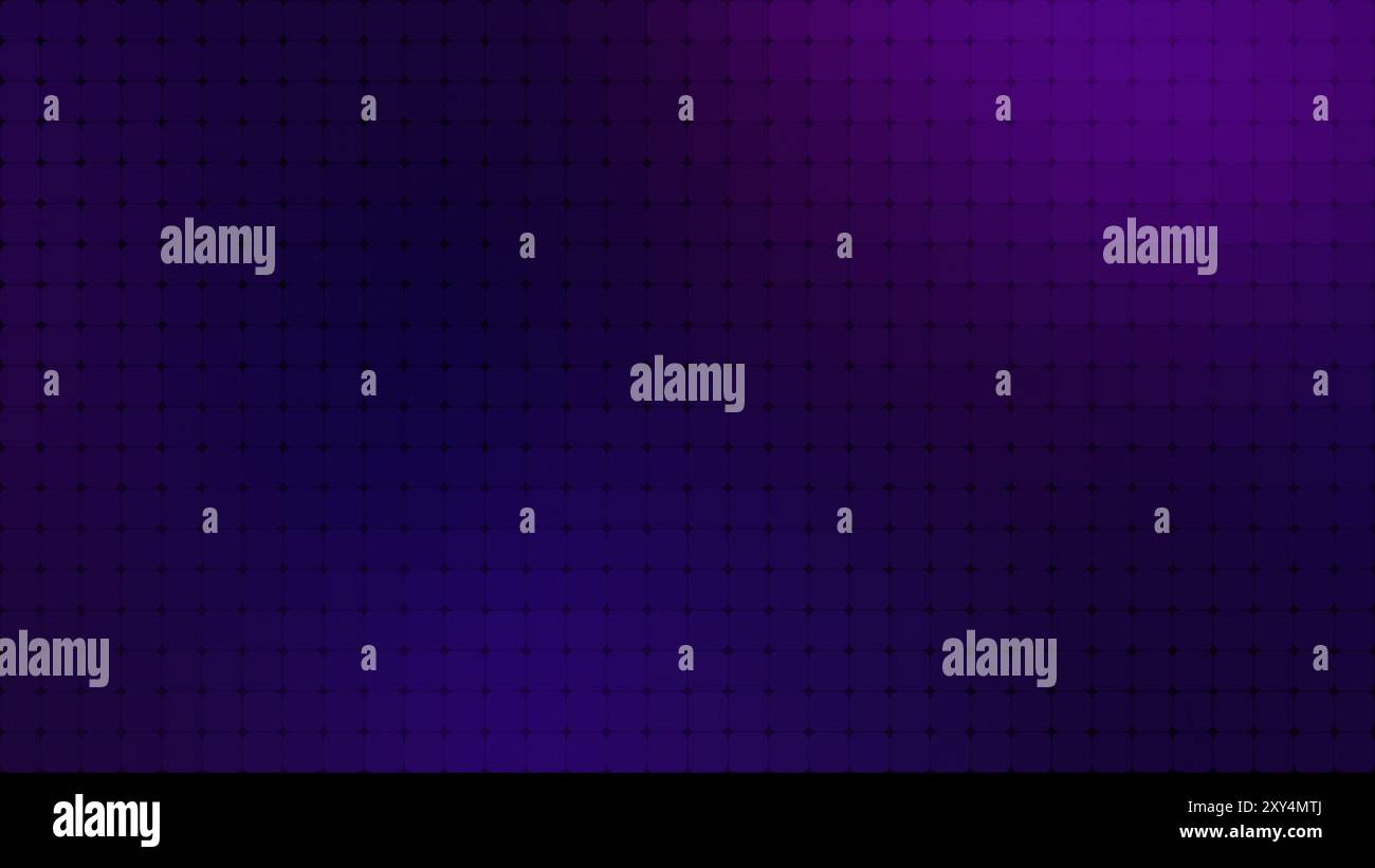 Abstract grid background of rounded dark blue and purple squares with color gradient. High ...