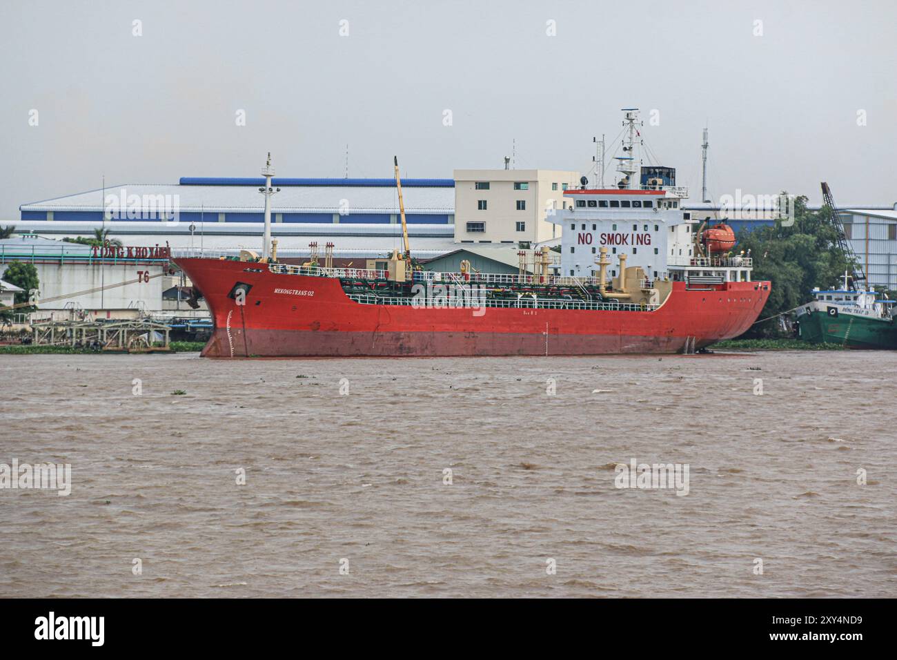 Cao Lãnh, Vietnam. Aug 27,2024: Chemical tanker ship (petroleum ...