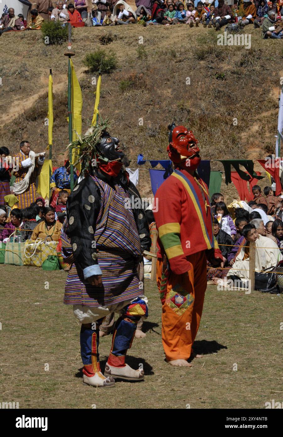 Monastery festival in Talo, Bhutan, Asia Stock Photo - Alamy