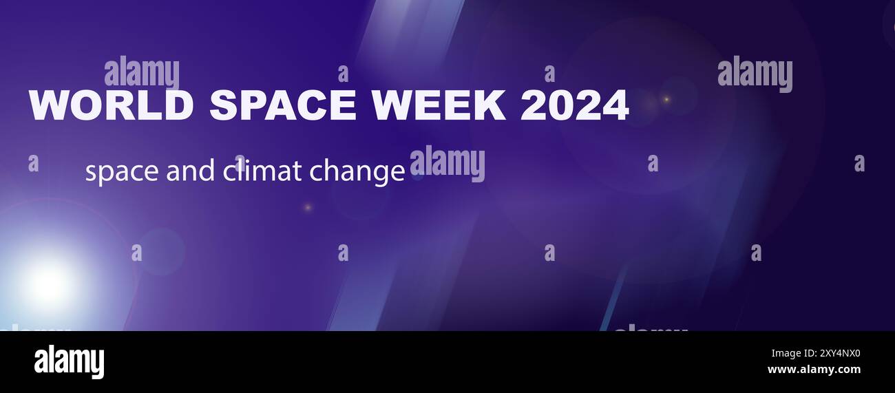 digital banner for World Space Week 2024, highlighting the theme Space ...