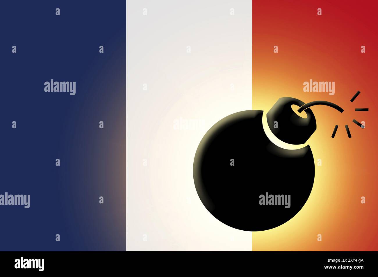 Closeup national french flag hi-res stock photography and images - Alamy